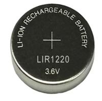 China 3.6V Rechargeable LIR1220 Button Cell Lithium Ion Battery 12mAh 12.5mm for sale