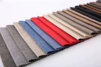 China Upholstery Warp Knitted 100% Linen Microfiber Sofa Fabric For Furniture for sale