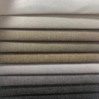 China Plain Style Polyester Linen Polyester Fabric For Sofa for sale