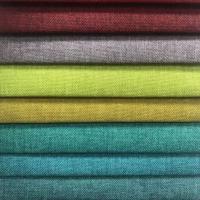 China Upholstery Warp Knitted 100% Linen Microfiber Sofa Fabric For Furniture for sale