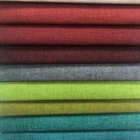 China Hometextile Upholstery Linen Sofa Fabric Warp Knitted Custom Modern Style for sale