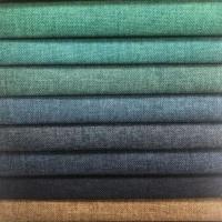 China Hometextile Upholstery Linen Sofa Fabric Warp Knitted Custom Modern Style for sale