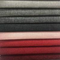 China Hometextile Upholstery Linen Sofa Fabric Warp Knitted Custom Modern Style for sale