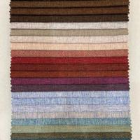 China Home Decoration Upholstery Linen Fabrics Polyester For Sofa Furniture for sale