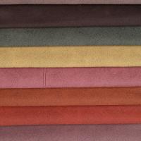 China Knitted Synthetic Leather Suede Faux Fur Fabrics 100% Polyester for sale