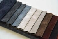 China Knitted Synthetic Leather Suede Faux Fur Fabrics 100% Polyester for sale