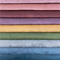 China Upholstery Bronzed Pattern Knitted Suede Sofa Fabric For Curtain 100% Polyester for sale