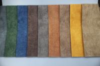 China 100%Polyester Linen Like Upholstery Fabric For Sofa European Solid 330gsm for sale