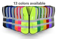 China Knitted Fabric Construction Custom Safety Vest High Visibility Jacket Clothing Reflectiv for sale