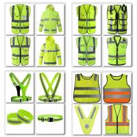 China High Visibility Work Safety Vest Breathable Reflective LED Flash for sale