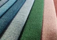China Elastic Linen Sofa Fabric Polyester Blend Cloth Anti Mildew for sale