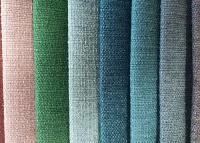 China 335gsm Linen Sofa Fabric Dress Shirt Knitted Pure Polyester for sale