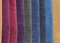 China Brushed Linen Sofa Fabric Faux Slub Effect Home Textile for sale