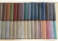 China 290gsm Upholstery Sofa Fabric , Plain Cotton Linen Fabric Furnishing Curtain Carpet for sale
