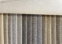 China 300D Linen Weave Upholstery Fabric , 145cm Polyester Blend Sofa Fabric for sale