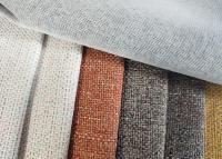 China 100% Polyester Upholstery Sofa Fabric Linen Plain Dyed Fabric for sale