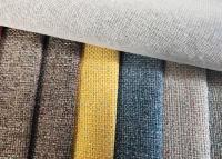China 100% Polyester Upholstery Sofa Fabric Linen Plain Dyed Fabric for sale