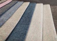 China Dyed Polyester Woven Fabric 260gsm Plain Grey Upholstery Textile for sale