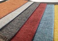 China 260gsm Upholstery Sofa Fabric , Home Textile Plain Woven Linen Fabric for sale