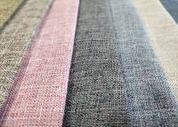 China 260gsm Upholstery Sofa Fabric , Home Textile Plain Woven Linen Fabric for sale