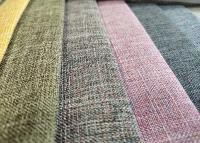 China Dyed Polyester Woven Fabric 260gsm Plain Grey Upholstery Textile for sale