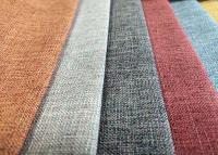 China 260gsm Upholstery Sofa Fabric , Home Textile Plain Woven Linen Fabric for sale