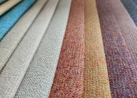 China Woven Linen Velvet Upholstery Fabric 345gsm Flame Retardant for sale