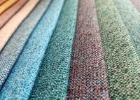 China Woven Linen Velvet Upholstery Fabric 345gsm Flame Retardant for sale
