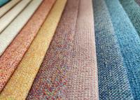 China Woven Linen Velvet Upholstery Fabric 345gsm Flame Retardant for sale