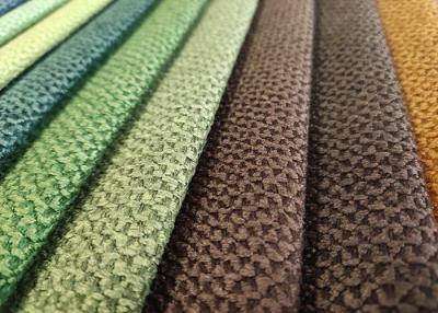 China Chenille Sofa Linen Weave Upholstery Fabric Fusible 370gsm for sale