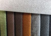 China Chenille Sofa Linen Weave Upholstery Fabric Fusible 370gsm for sale