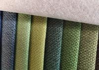 China Chenille Sofa Linen Weave Upholstery Fabric Fusible 370gsm for sale