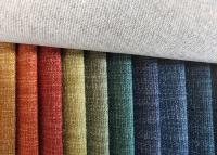 China 100% Polyester Linen look fabric for sofa upholstery fabric stock lots for sale