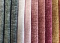 China 100% Polyester Linen look fabric for sofa upholstery fabric stock lots for sale