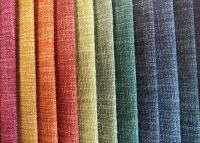 China 100% polyester fabric linen cotton fabric of many colors for furniture sofa for sale
