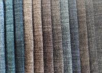 China 100% Polyester Linen look fabric for sofa upholstery fabric stock lots for sale