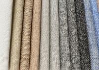 China Encryption Doris Linen Sofa Fabric Pure Color 100% Polyester for sale