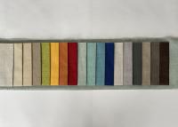 China Shrink Resistant Linen Sofa Fabric 280gsm Polyester Furniture Textile for sale