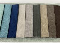 China Shrink Resistant Linen Sofa Fabric 280gsm Polyester Furniture Textile for sale