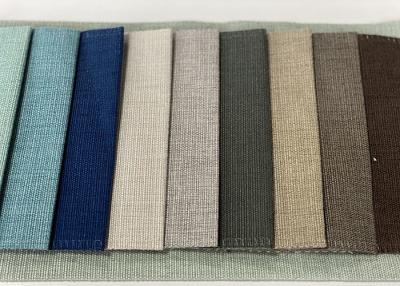 China Shrink Resistant Linen Sofa Fabric 280gsm Polyester Furniture Textile for sale