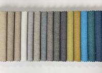 China linen look sofa fabric upholstery fabric colorful polyester fabric for sofa small linen sofa for sale