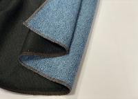 China 30cm 100 Polyester Upholstery Fabric , 300gsm Blue Chenille Upholstery Fabric for sale