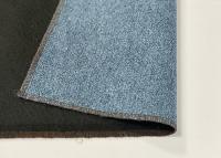 China 30cm 100 Polyester Upholstery Fabric , 300gsm Blue Chenille Upholstery Fabric for sale