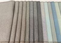 China 100%Polyester water resistant linen look plain upholstery sofa fabric dyed cheap fabric for sale