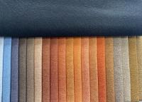 China Modern Plain Linen Sofa Fabric 100 Polyester Linen Fabric Tear Resistant for sale