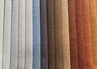 China Knitted Linen Sofa Fabric Flame Retardant Faux Linen Fabric Polyester for sale