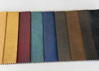 China Plain Sweat Leather Sofa Fabric 150gsm Faux Suede Upholstery Fabric for sale