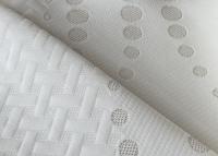 China SGS White Cotton Jacquard Fabric Waterproof Polyester Double Knit Fabric for sale