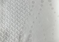 China SGS White Cotton Jacquard Fabric Waterproof Polyester Double Knit Fabric for sale
