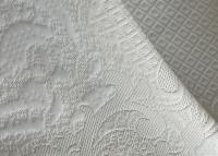 China 300gsm Off White Jacquard Fabric Polyester White Cotton Jacquard Fabric for sale